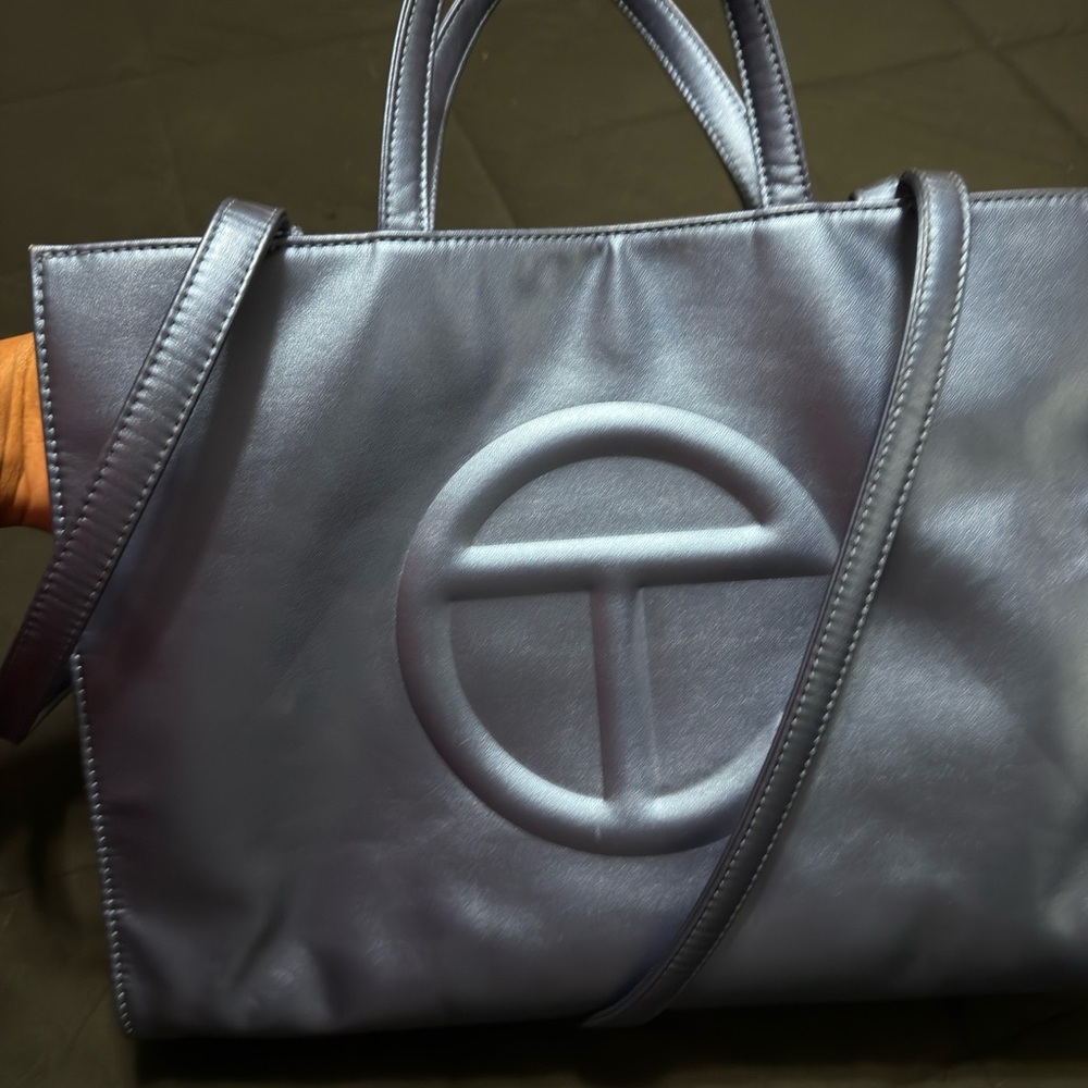 Telfar Cobalt Blue Large Shopping Bag - Gem